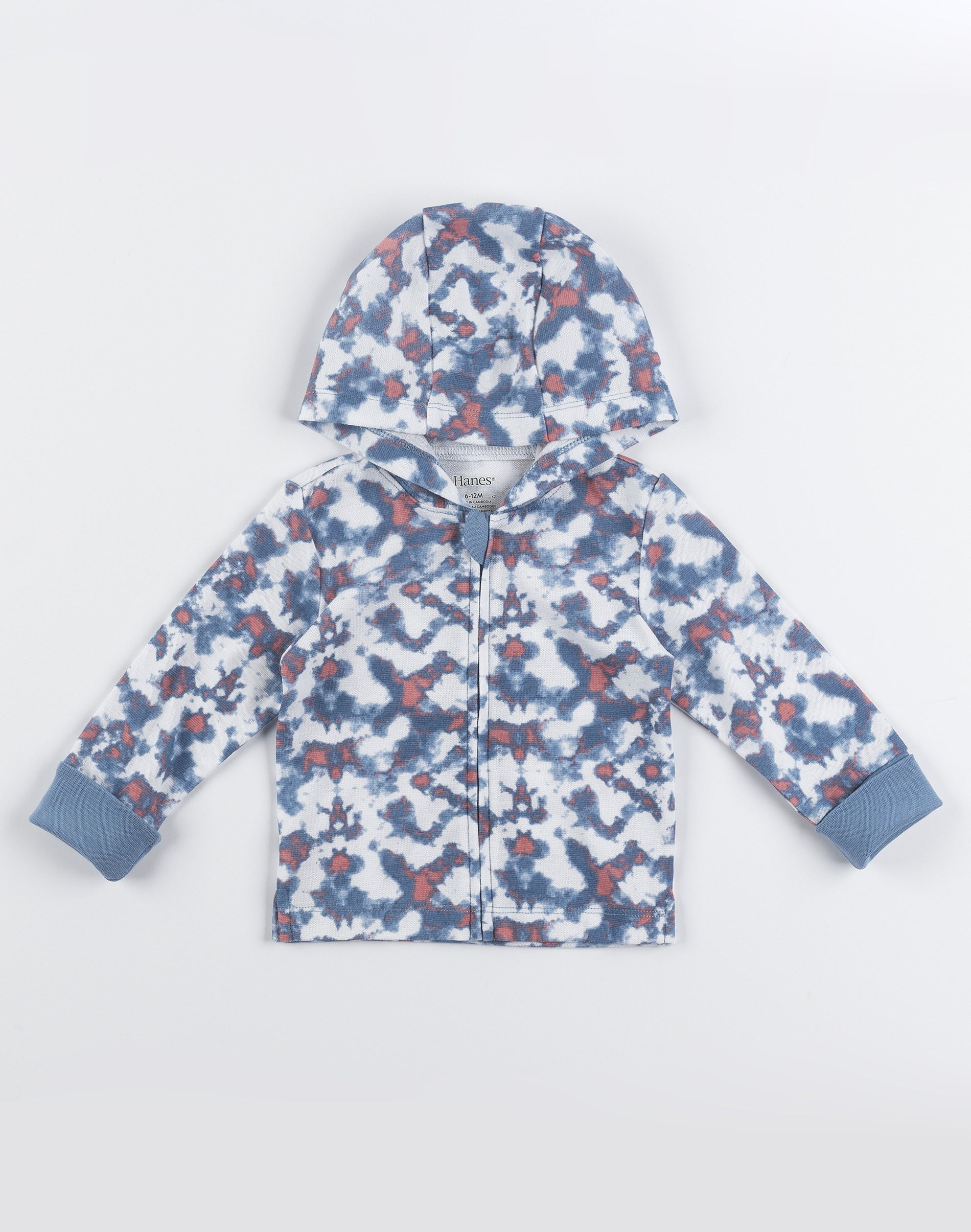 Hanes Zippin Baby Knit Lightweight Full-Zip Hooded Jacket 4-Way Stretch ...