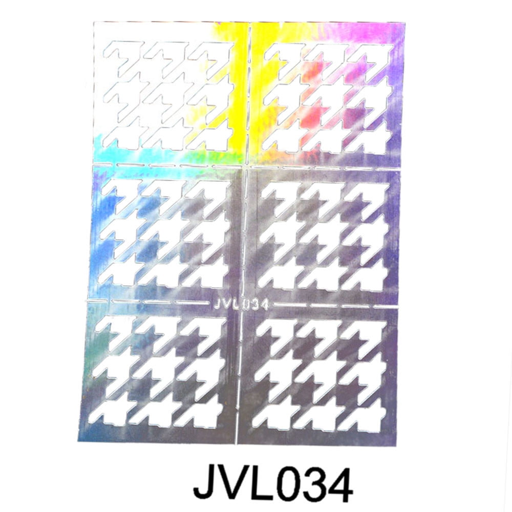 Hanety Gel Nail Stickers Transfer Stickers Design Hollow Manicure Tips ...