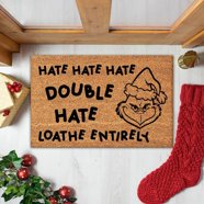 Christmas Doormat Holiday Indoor Outdoor 40 x 60cm,Christmas Grinch Mat ...
