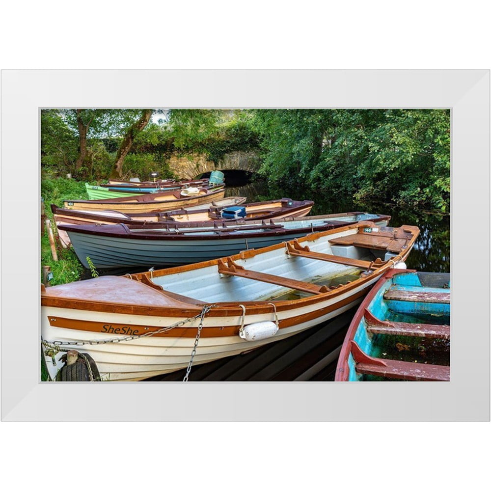 Haney, Chuck 32x23 White Modern Wood Framed Museum Art Print Titled ...