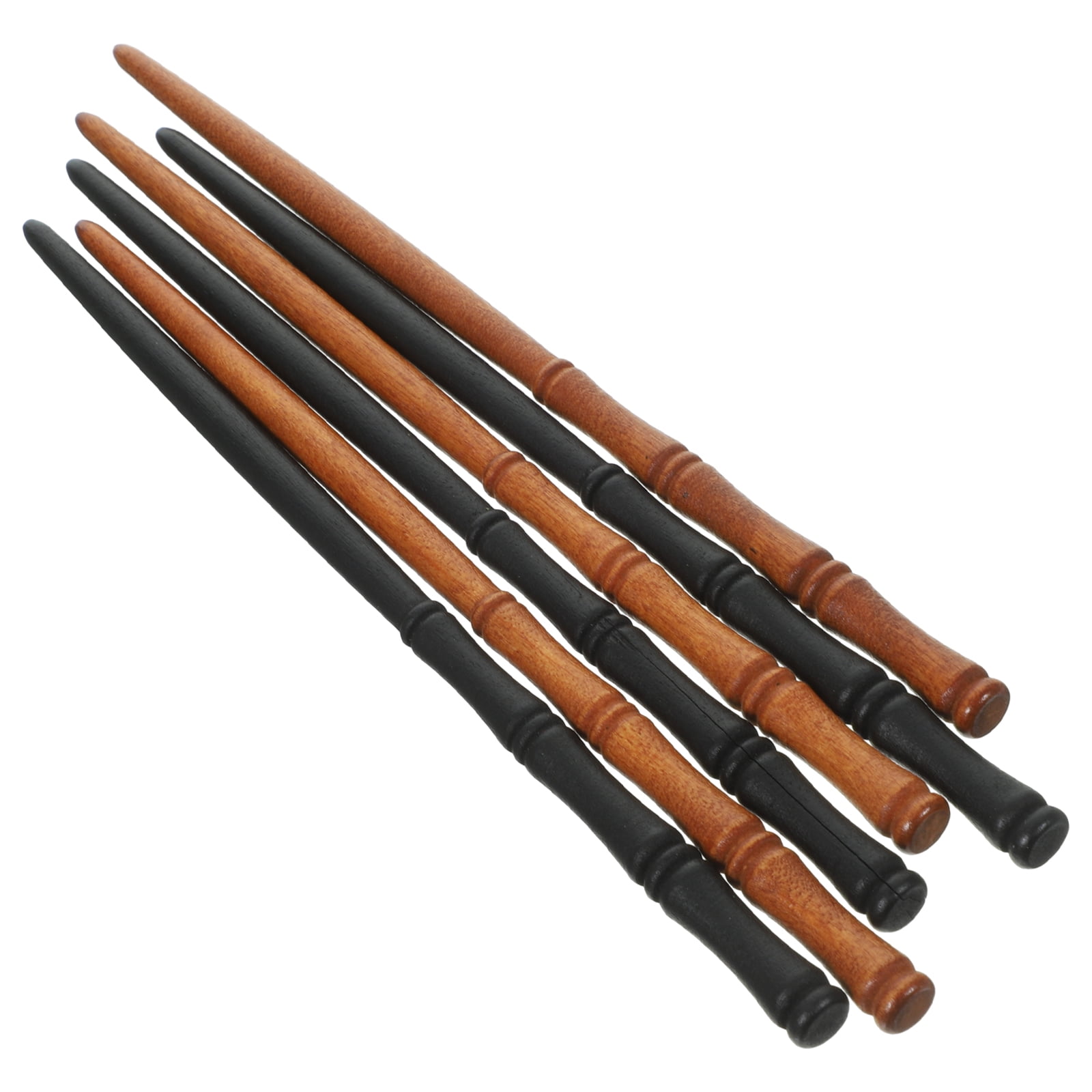 Hanfu Accessories Miss Women's 6 Pcs Hair Stick Chopsticks Wooden Pin ...