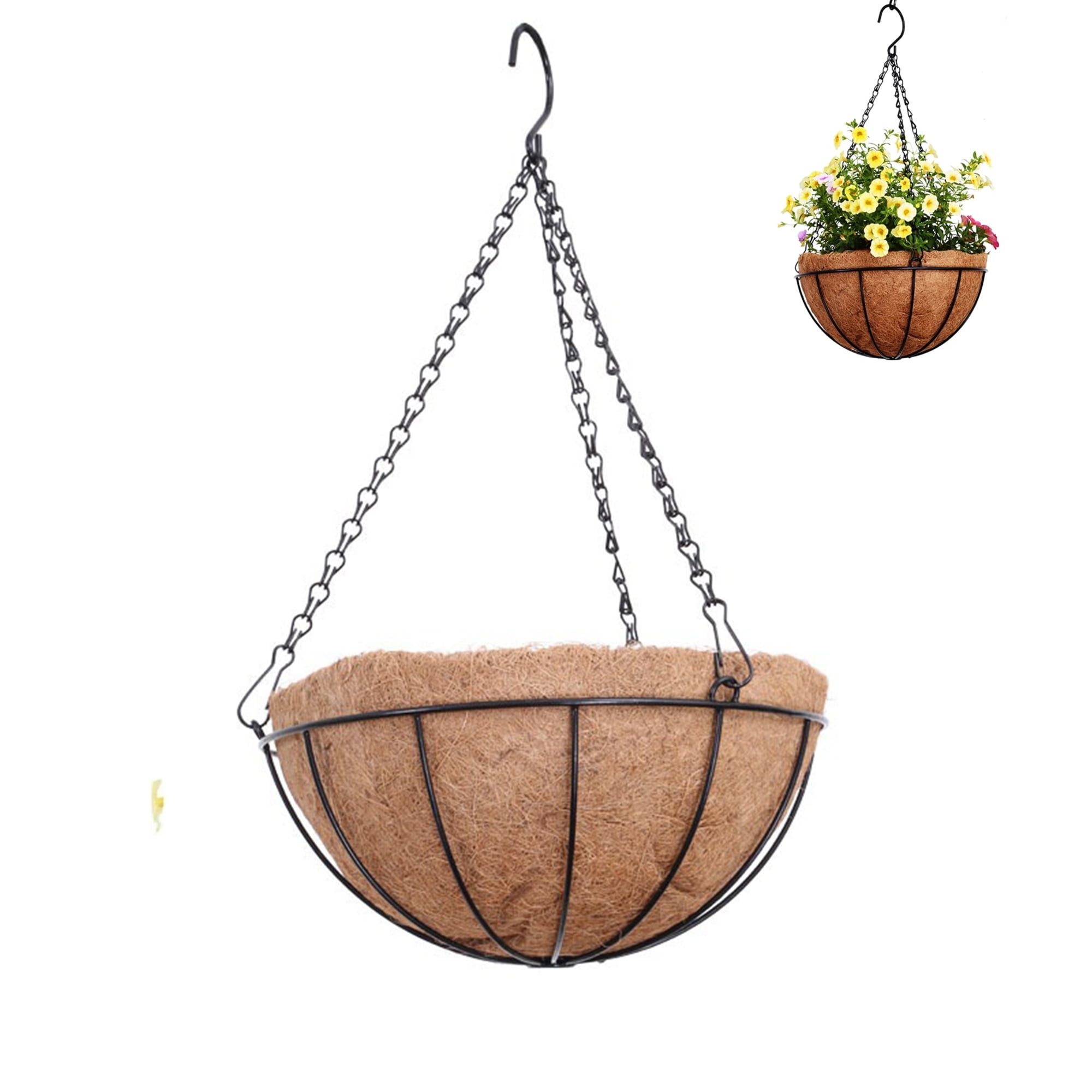 Hang Baskets Plants Planter Balcony Pot Holders Haning Vases 10 For ...