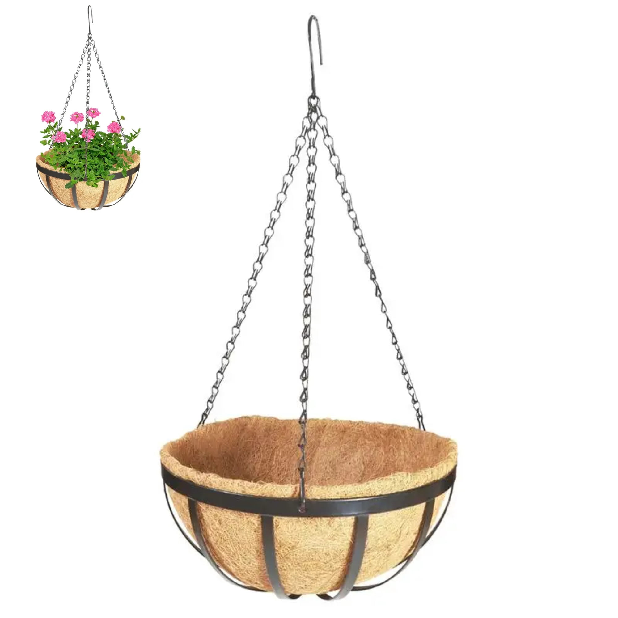 Hang Baskets Plants Planter Balcony Pot Holders Haning Vases 10in For ...