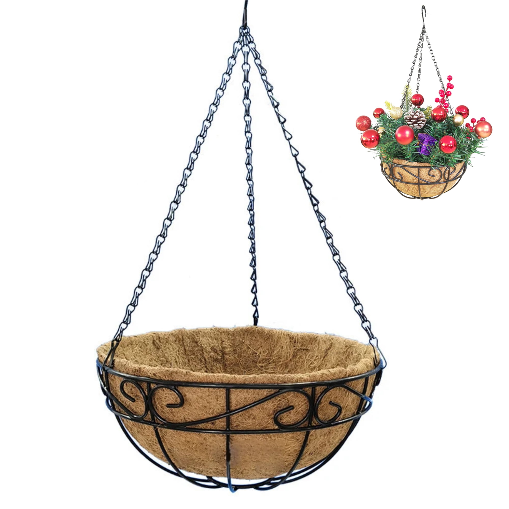 Hang Baskets Plants Planter Balcony Pot Holders Haning Vases 10in For ...