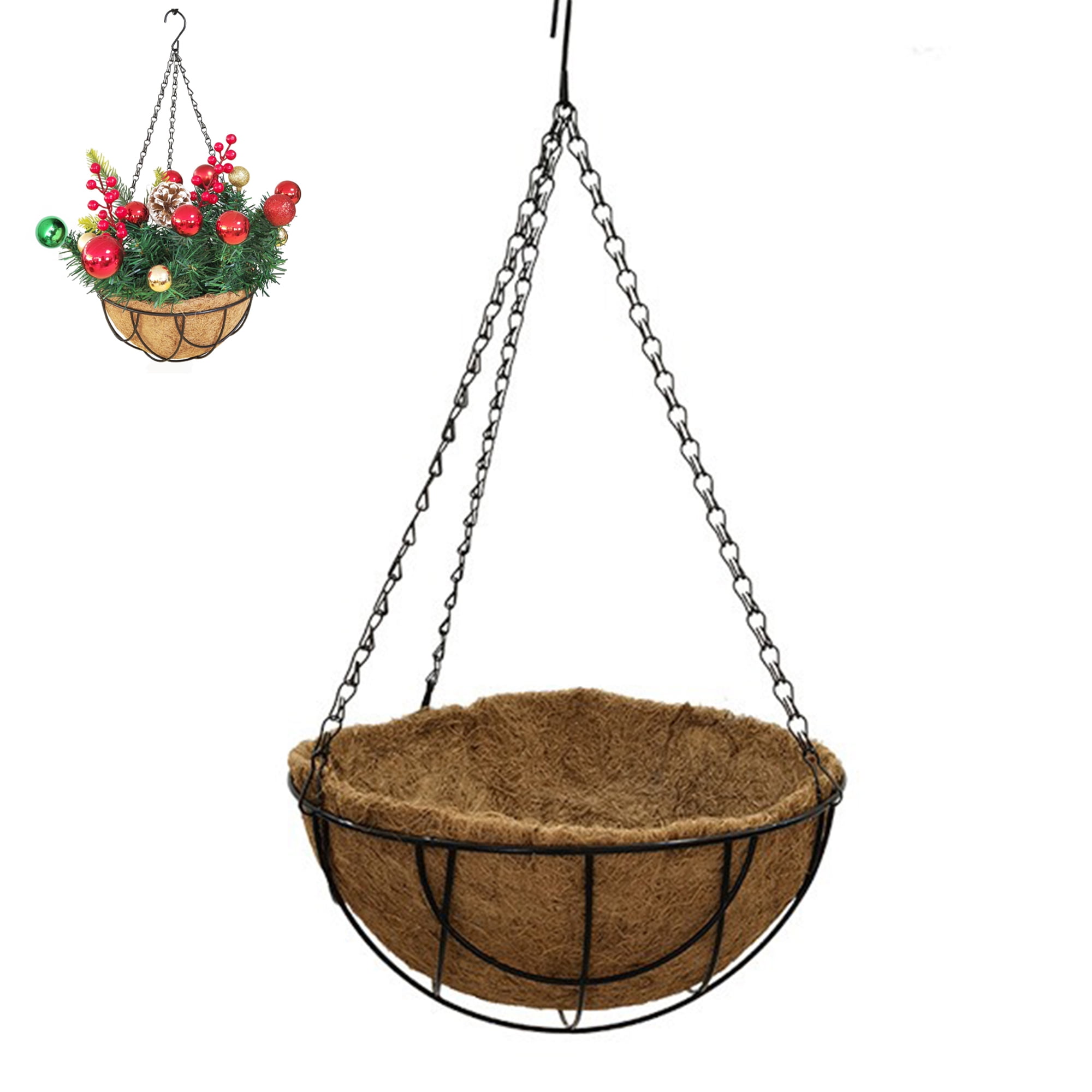 Hang Baskets Plants Planter Balcony Pot Holders Haning Vases 10in For ...