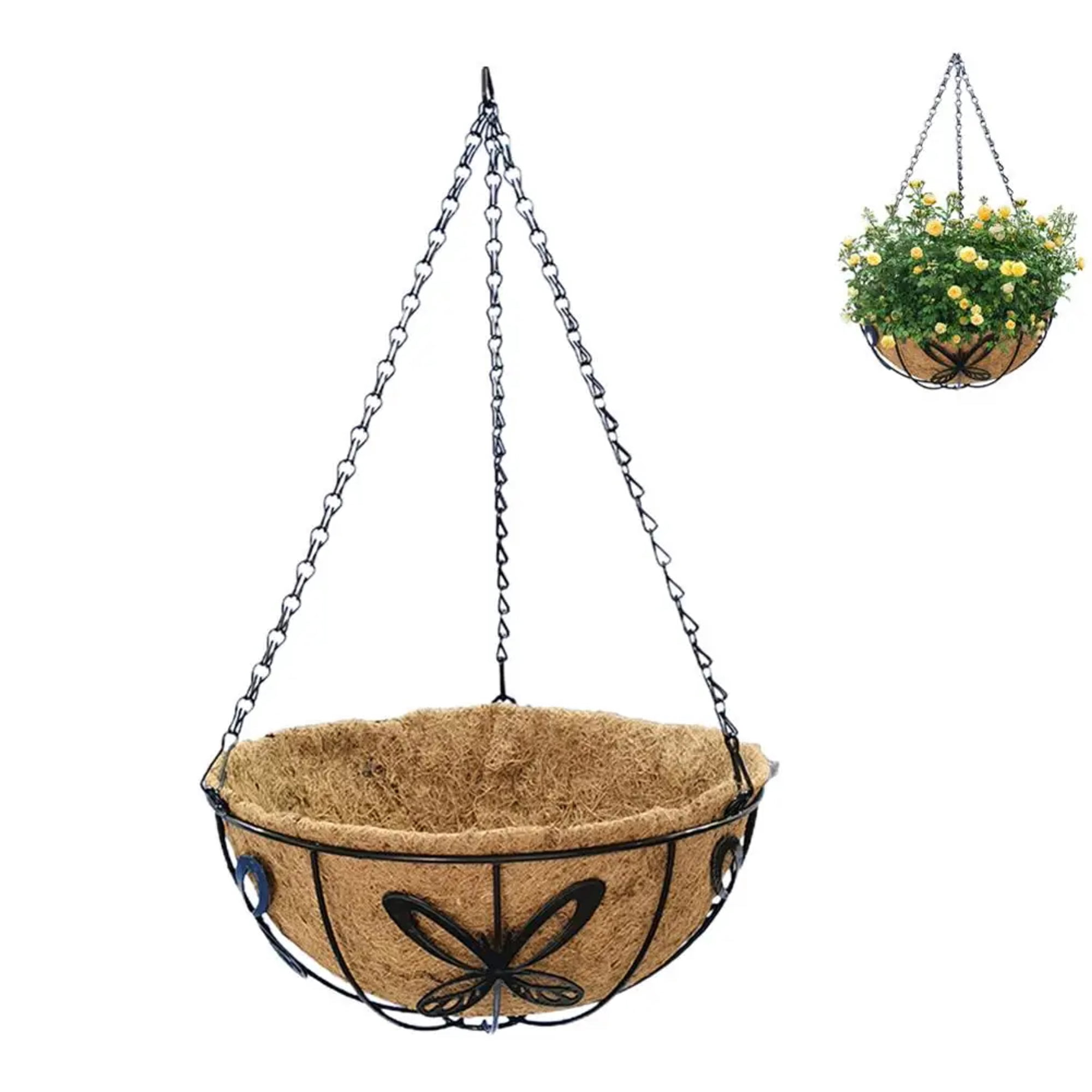 Hang Baskets Plants Planter Balcony Pot Holders Haning Vases 10in For ...
