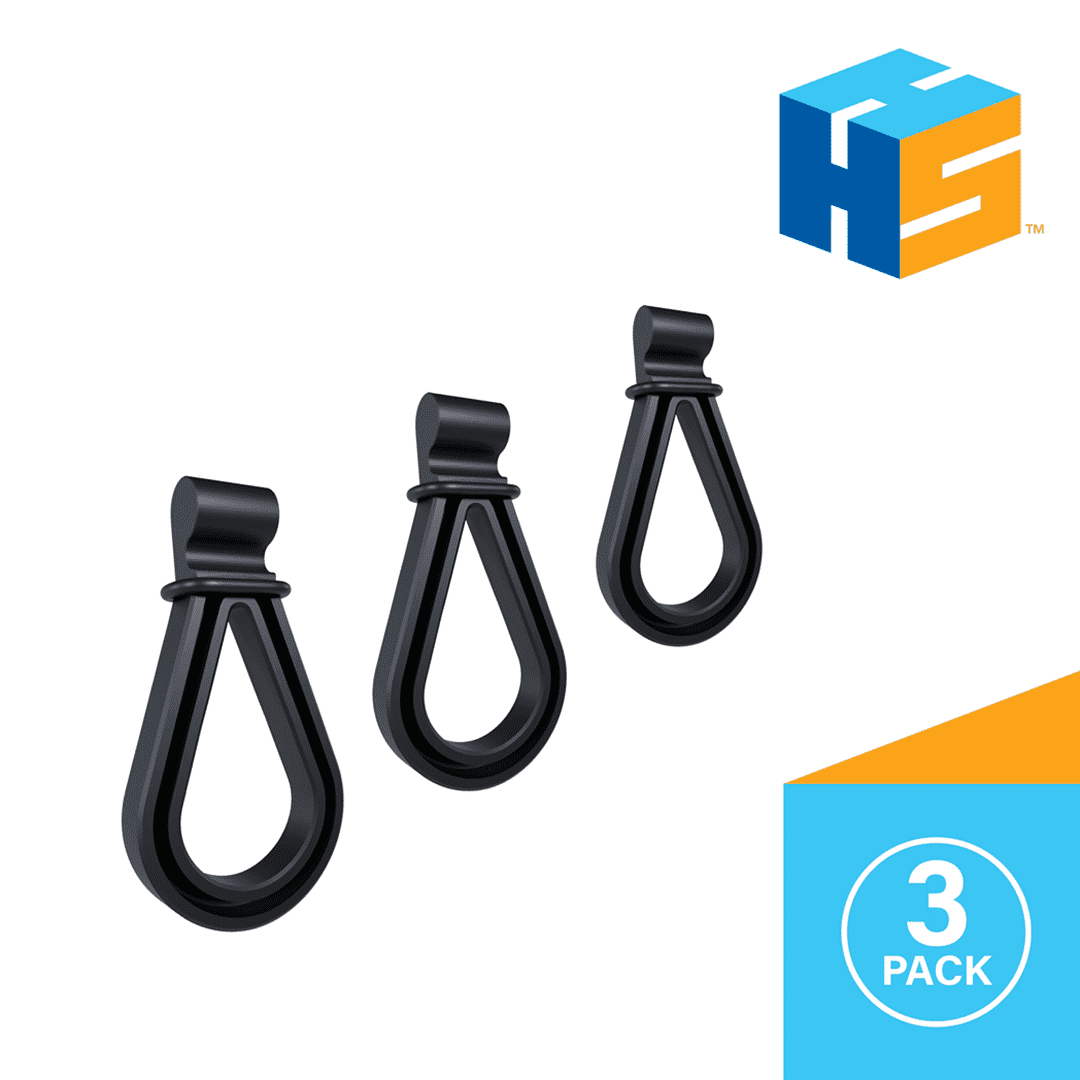 Hang It Simple Rubber Loops, 3-Pack - Secure Grip Loops for Mops ...
