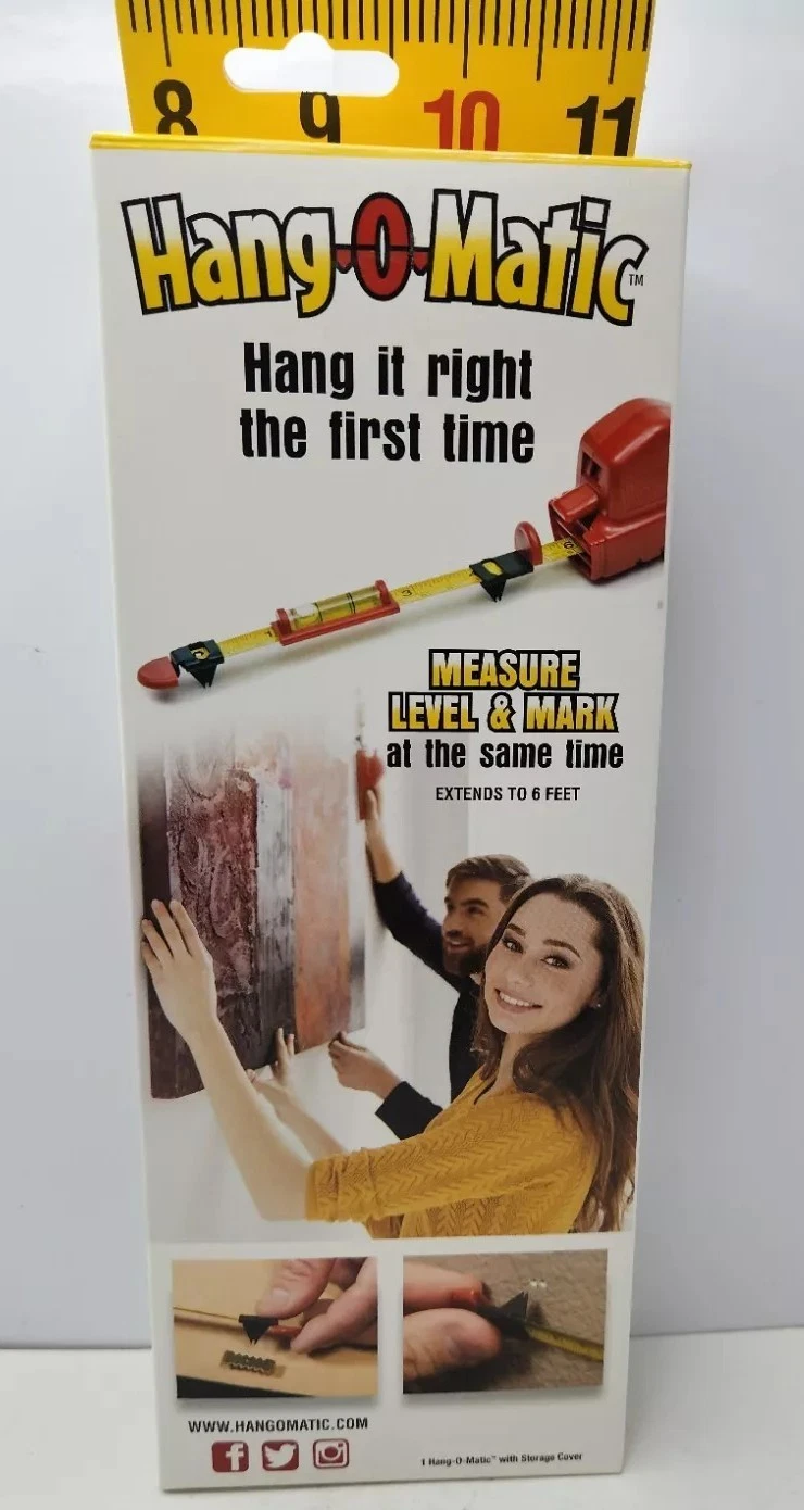 Hang-O-Matic Measure | Level | Mark | 6' Measuring Tape For Hanging ...