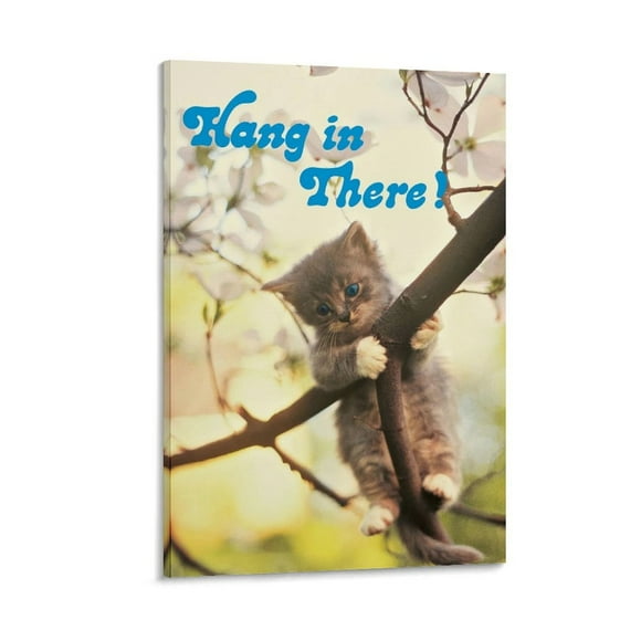 Hang There Cat Poster