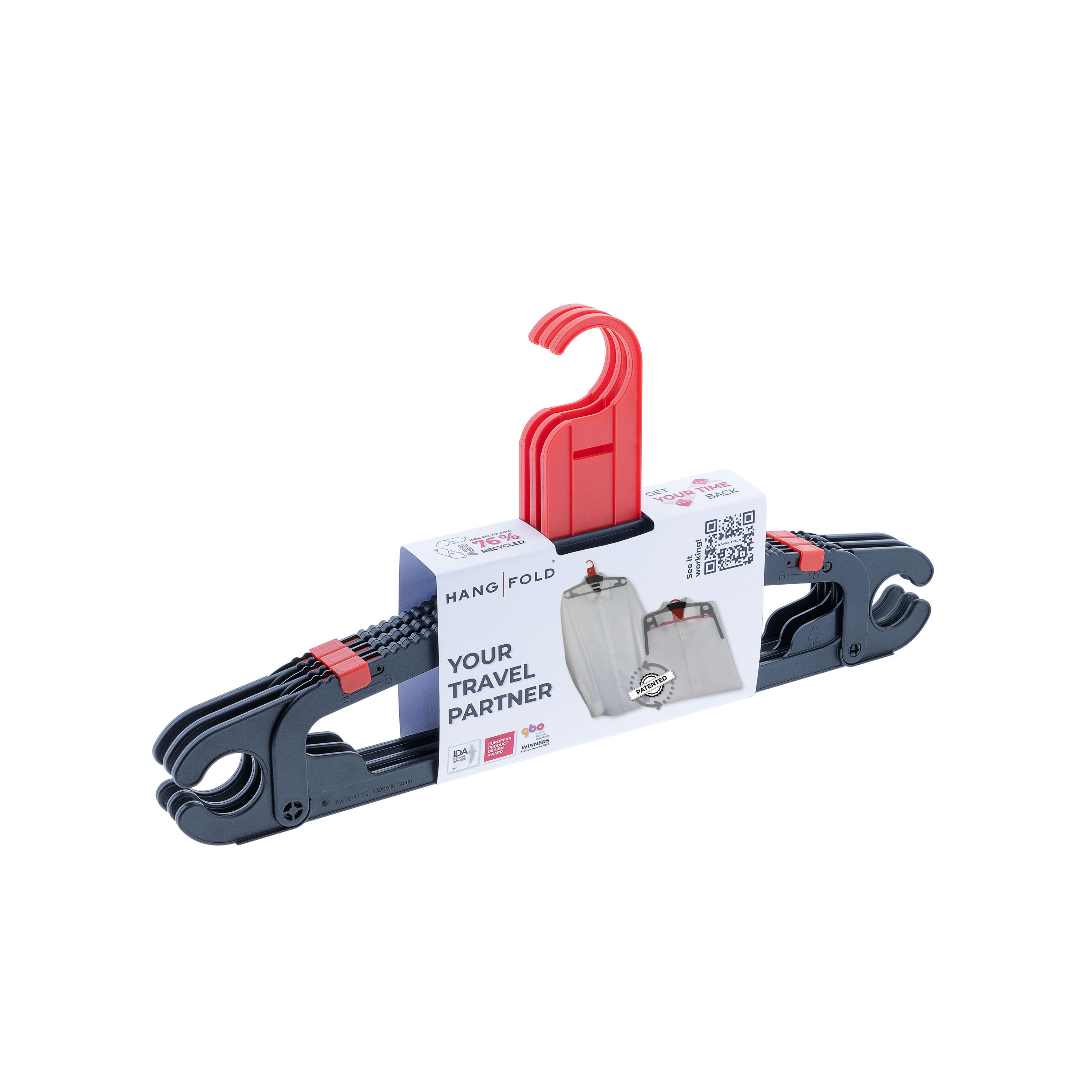 HangFold Travel Hanger - Pack of 3 - Walmart.com