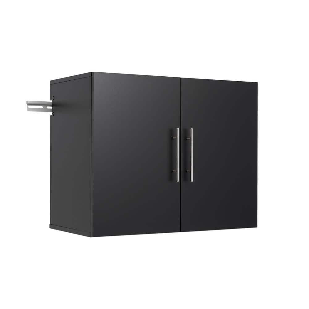 HangUps 30 in. W x 24 in. H x 16 in. D Upper Storage Cabinet in Black ...