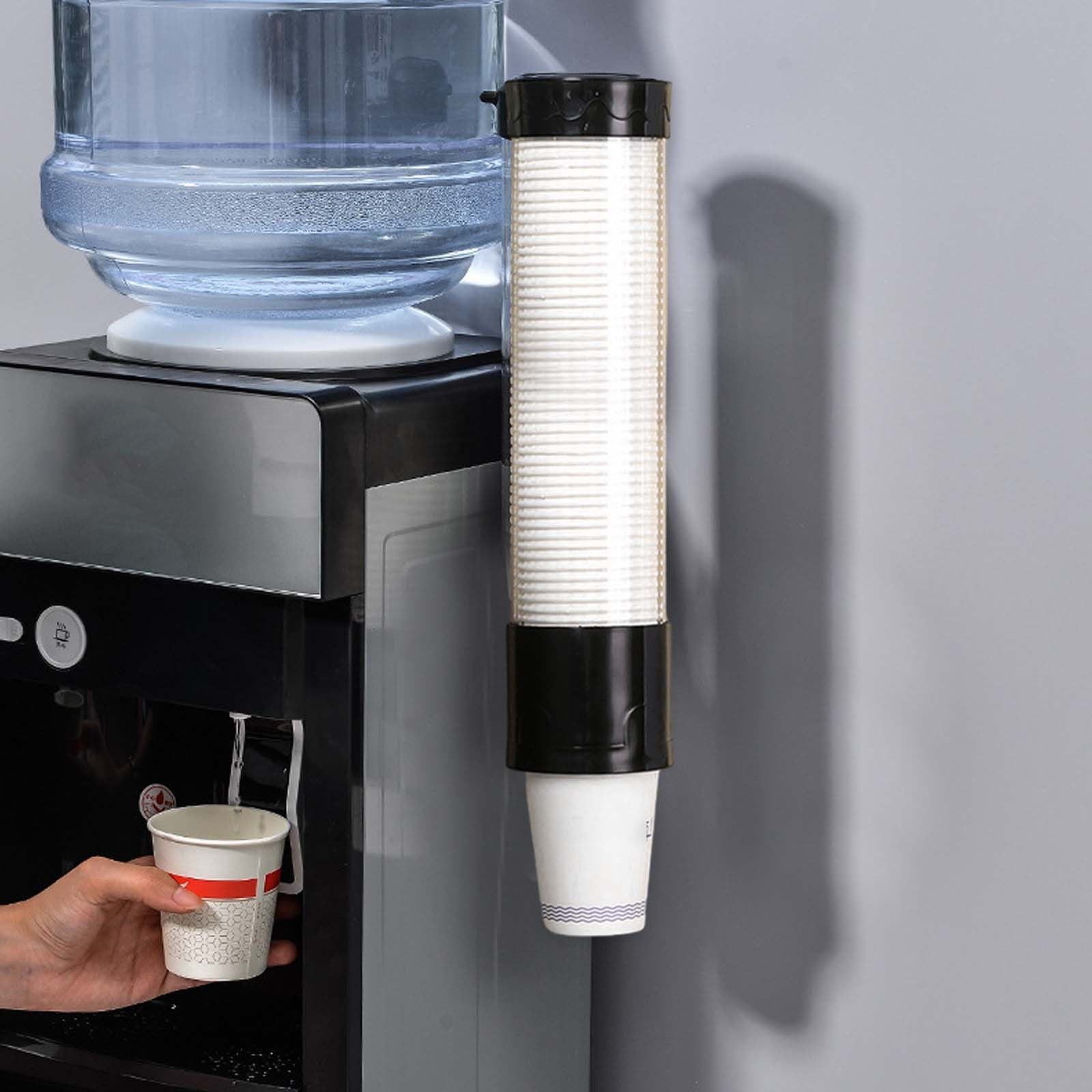Hangable Plastic Water Dispenser with Sticky Mount for Paper Cups, 70 ...