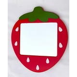 Hangable Wall-Mounted Red Strawberry Frame Kids Mirror - Walmart.com