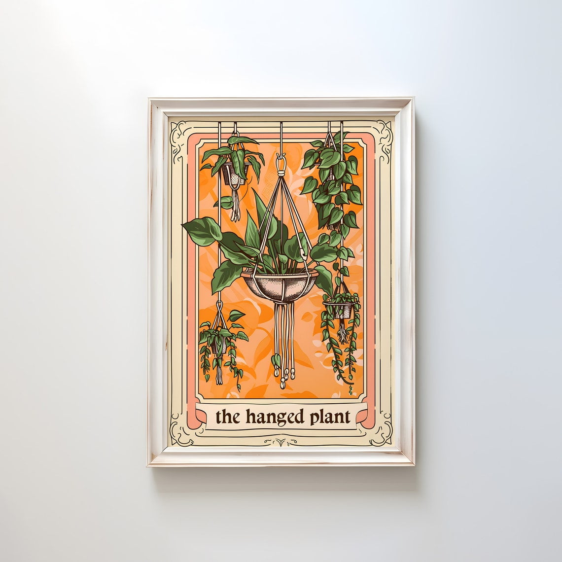 The Hanged Plant Botanical Art Print - The Hanged Man Tarot Print ...