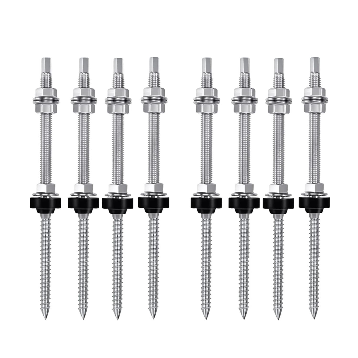 Hanger Bolts M10 X 200 Mm, Pre-Assembled, V2A, Height-Adjustable, for ...