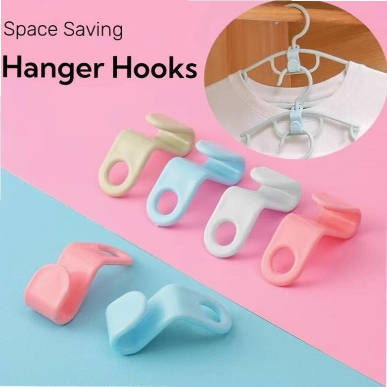Hanger Connector Hooks for Clothes Storage，Space Saving Organizer，Space ...