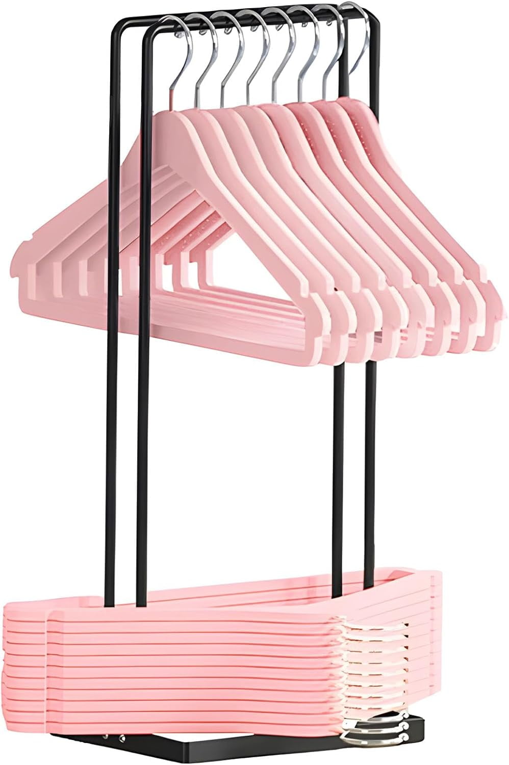 Hanger Organizer, Hanger Storage Stacker Stand Holds Up 110 Wire ...