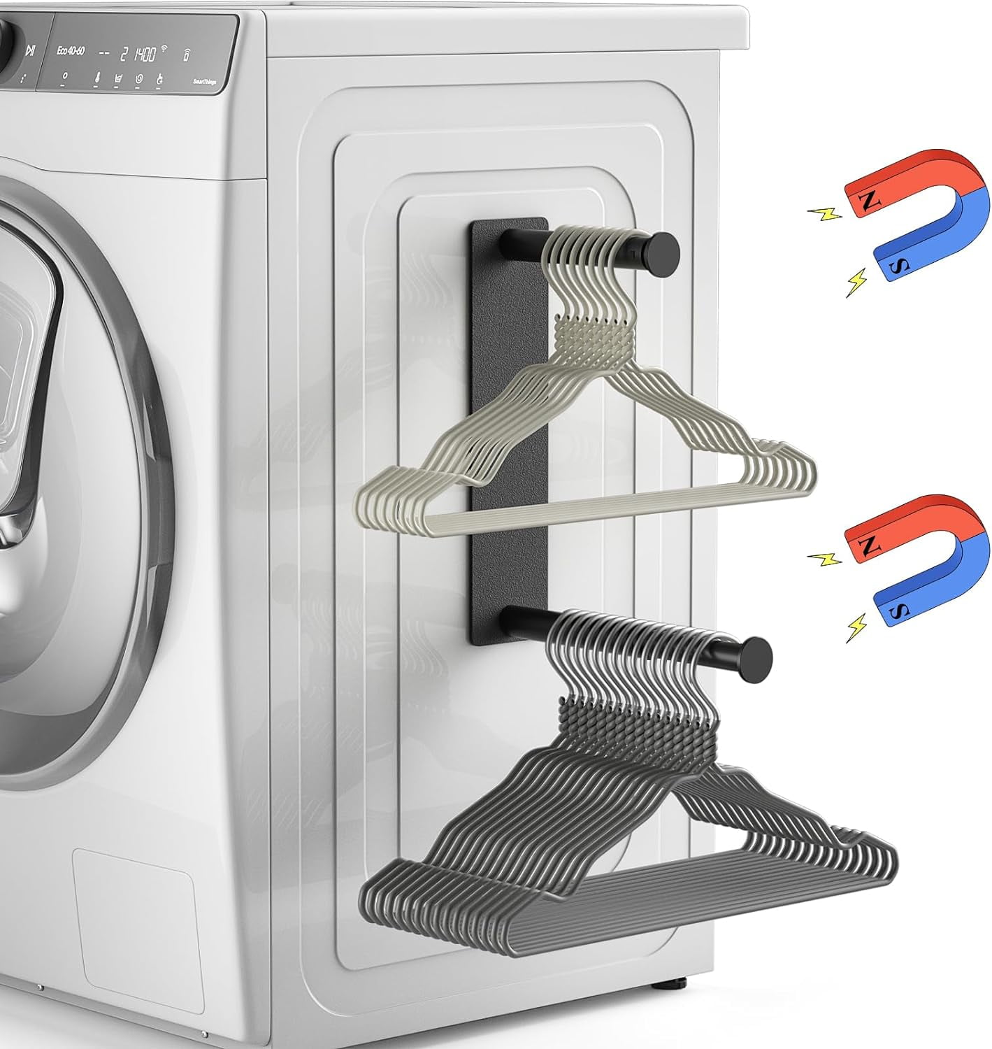 Hanger Organizer Stacker, Magnetic Hanger Holder, Extendable Hanger ...