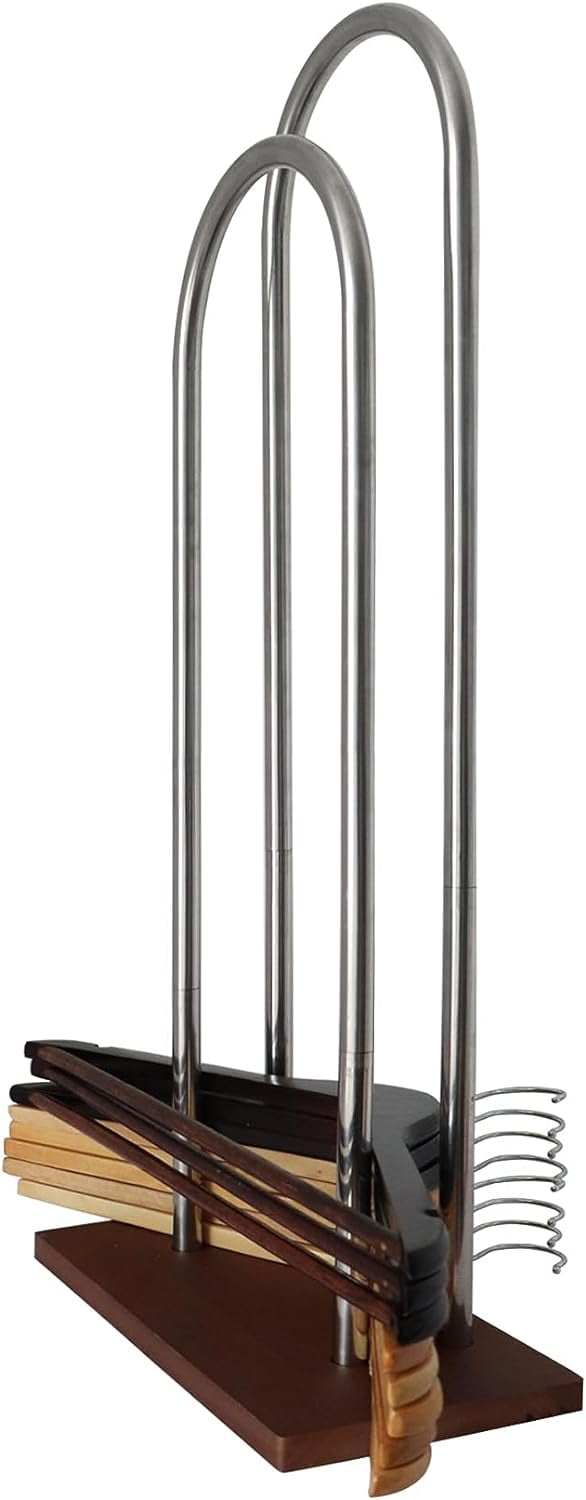 Hanger Stacker, Clothes Hanger Organizer Stand, Portable Wood Hanger ...
