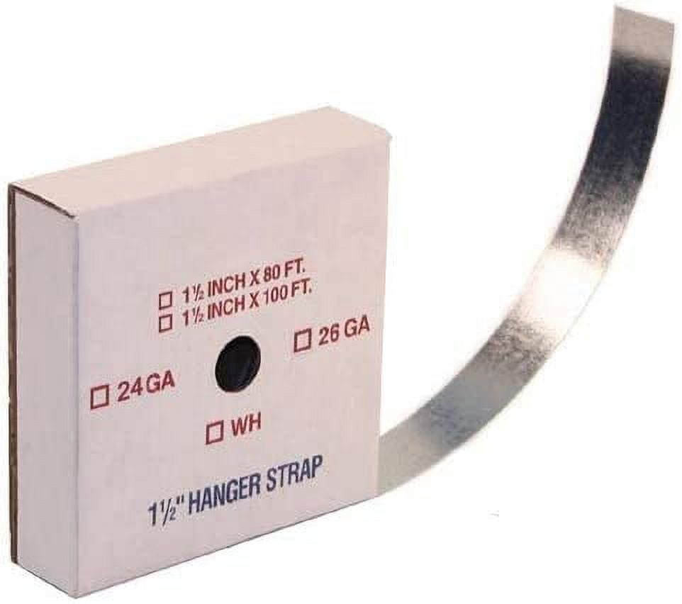 Hanger Strap with Holes, 1.5" x 80'L, 24Ga. HVAC - Walmart.com