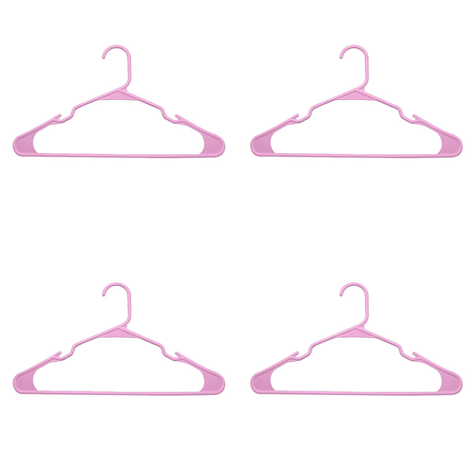 Hangers 4 Pack,Traceless Clothes Hangers 16.1 Inch,Space-Saving Slim ...