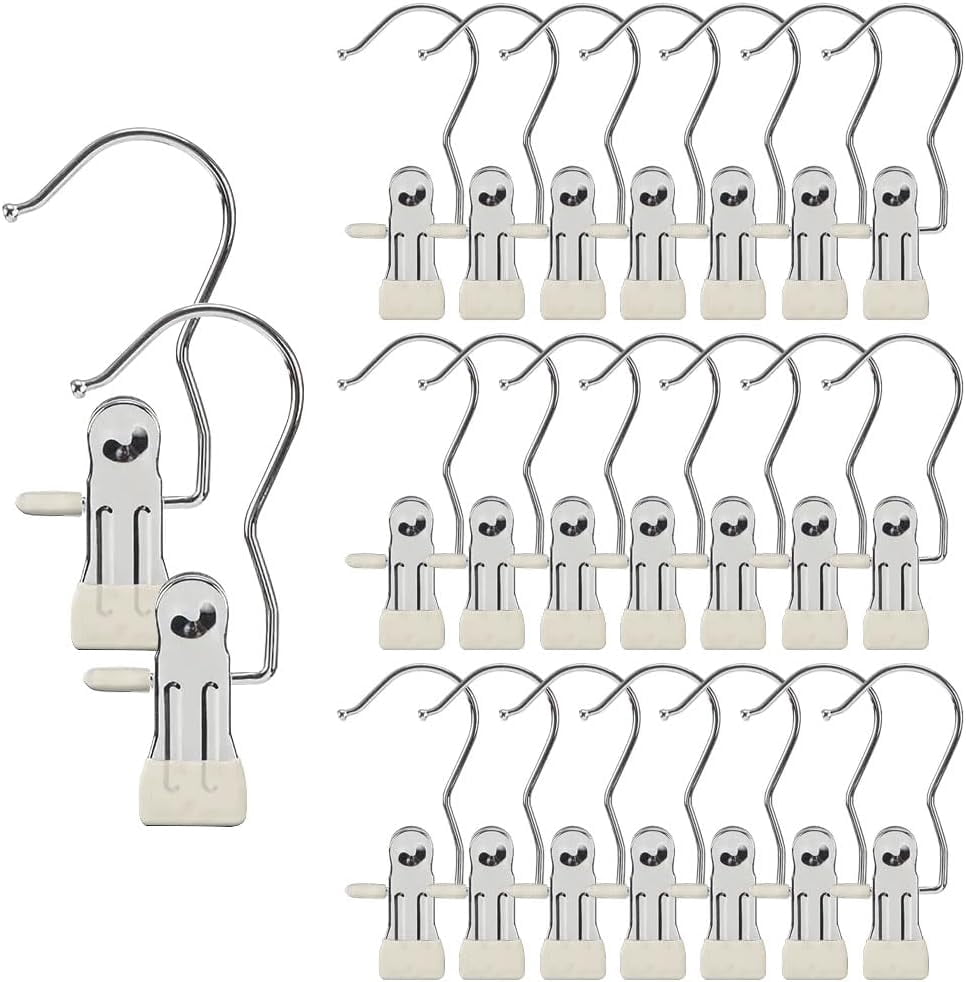Hangers Clips,Stainless Hooks for Closet Hooks,Laundry Hanging Hooks ...