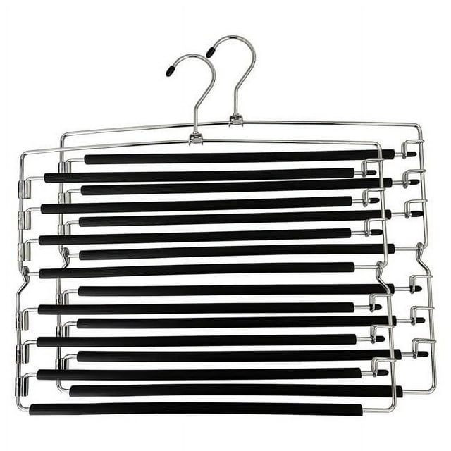 Durable USTECH 8-Tier Space Saving Metal Hanger, Non Slip Swing Arms, 2 ...