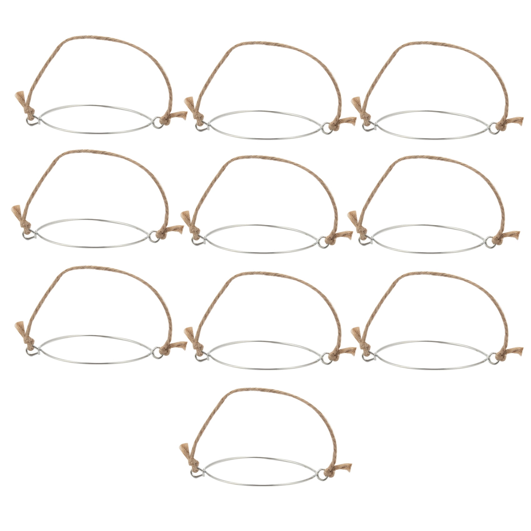 Hangers for Jar,Linen Rope Handles for 70mm Wide Mouth Jars Glass Jars ...