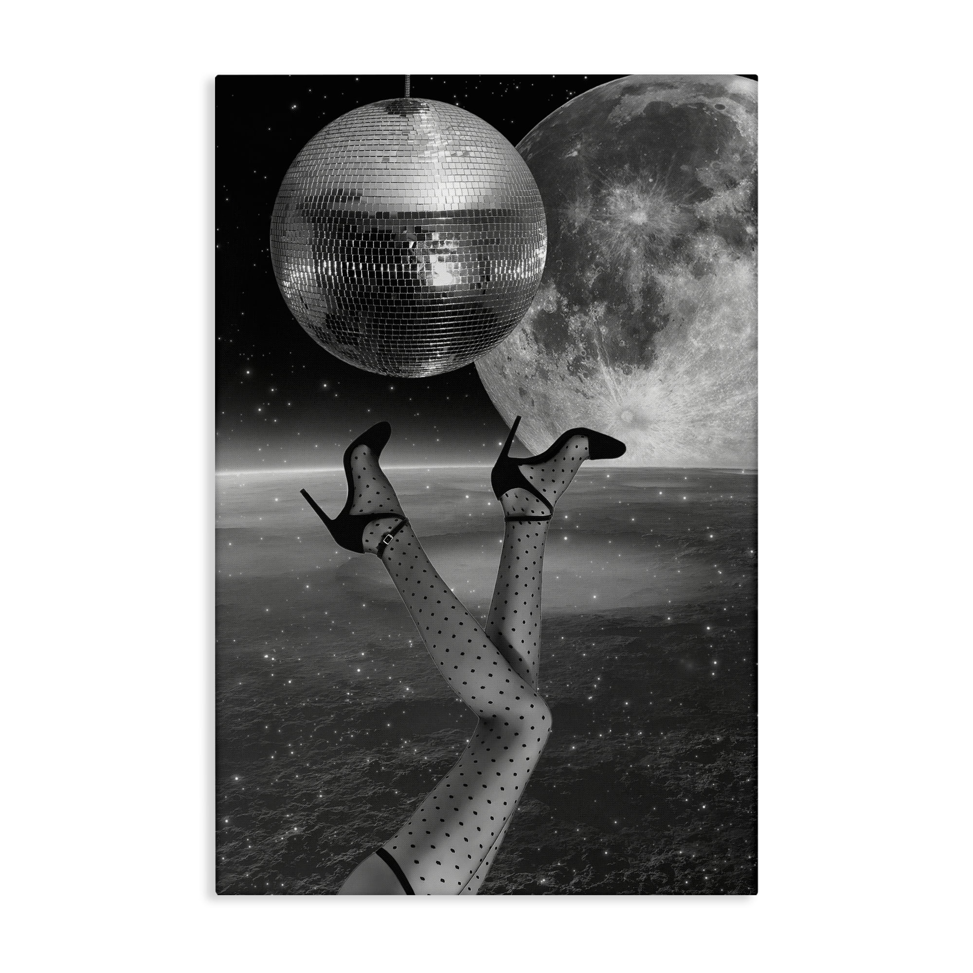 Hangin' Over Disco & Planet Canvas Wall Art, design by Elo Marc ...