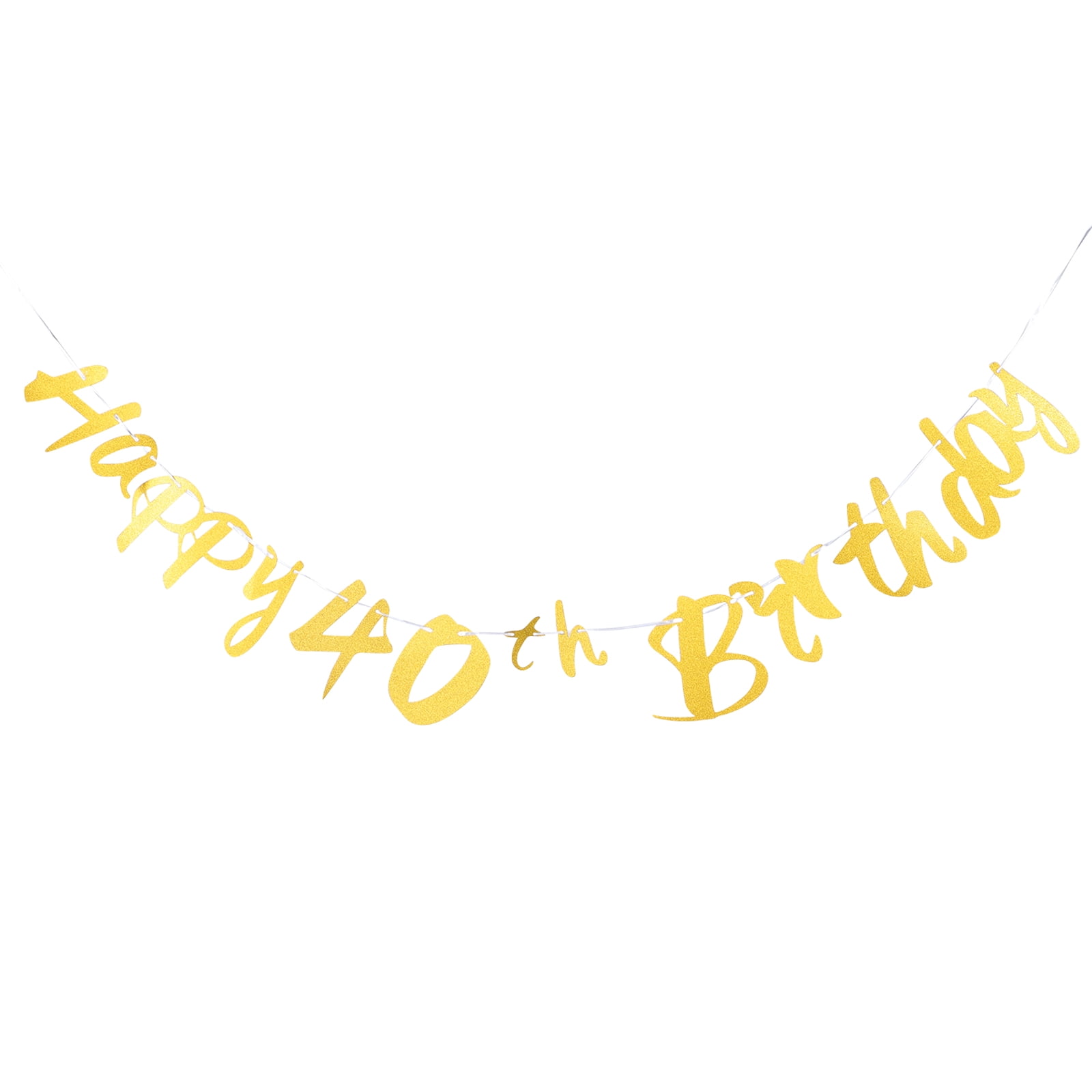 Hanging 40th Birthday Party Sign Hanging Banner Decoration 40th ...