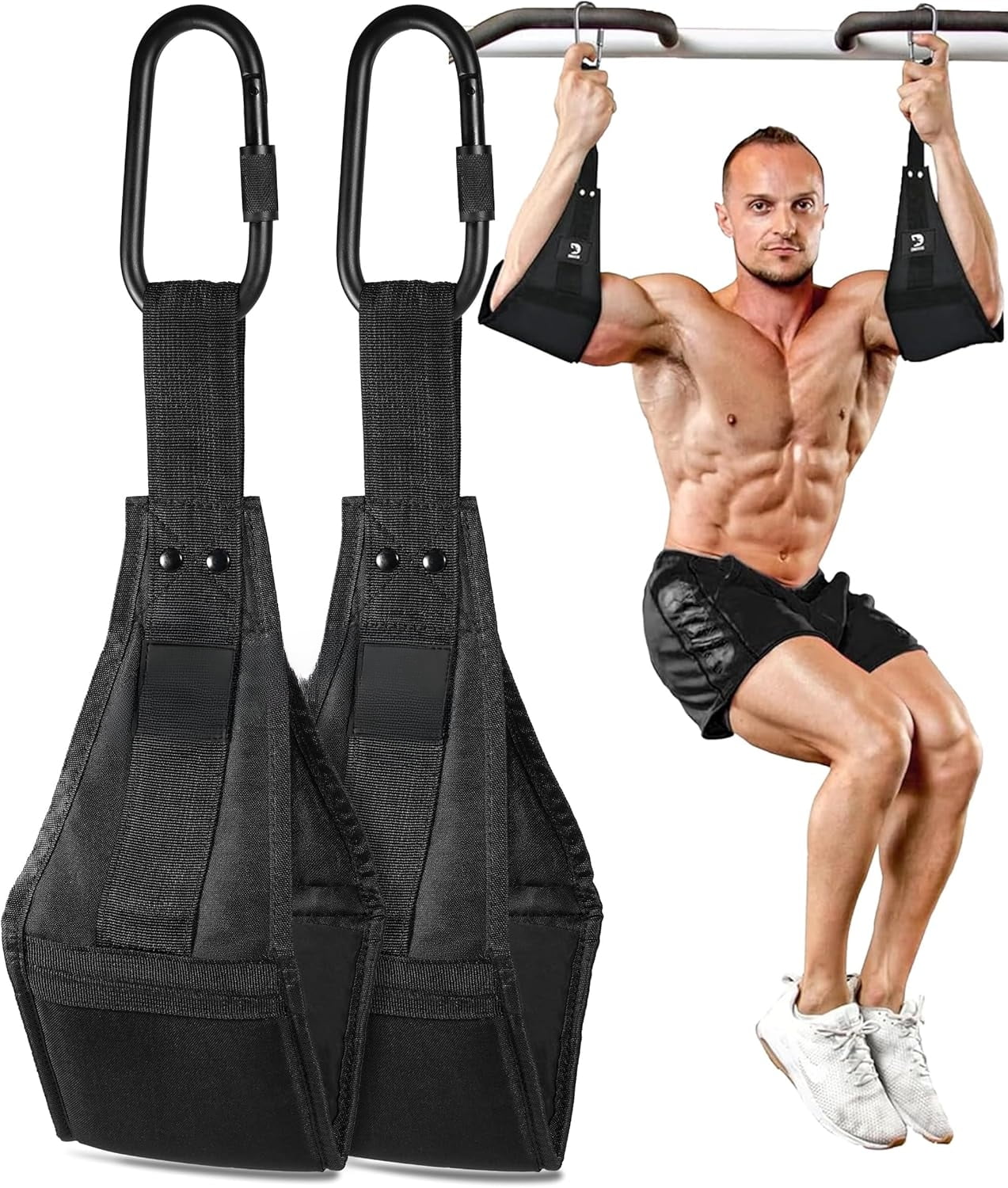 Hanging Ab Straps for Pull Up Bar & Core Strength Training - Thick ...