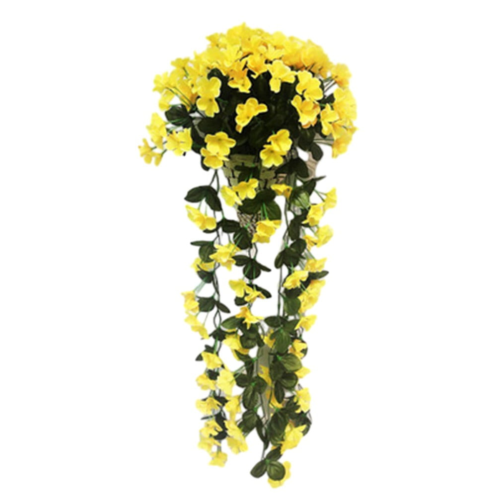 Hanging Artificial Violet Flower Decoration for Wall and Tabletop ...