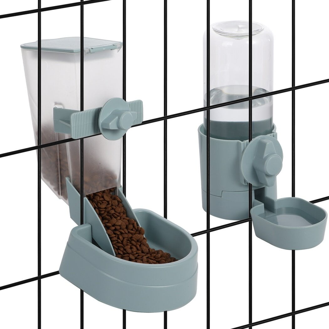 Hanging Automatic Food Water Dispenser,Pet Cage Automatic Feeder and ...