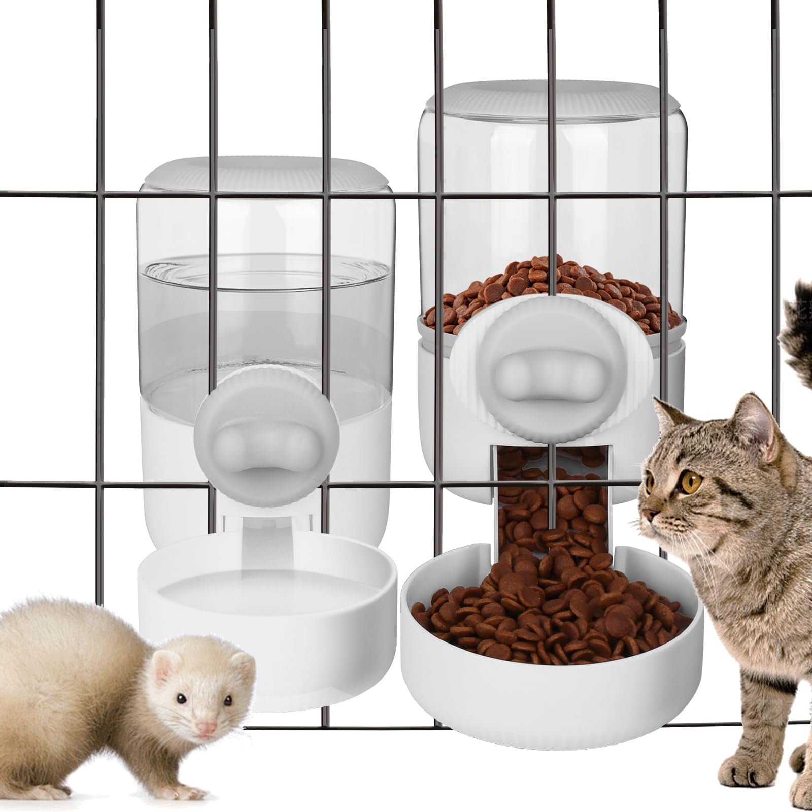 Hanging Automatic Pet Food TMA2 Water Dispenser Set,Gravity Feeder Food ...