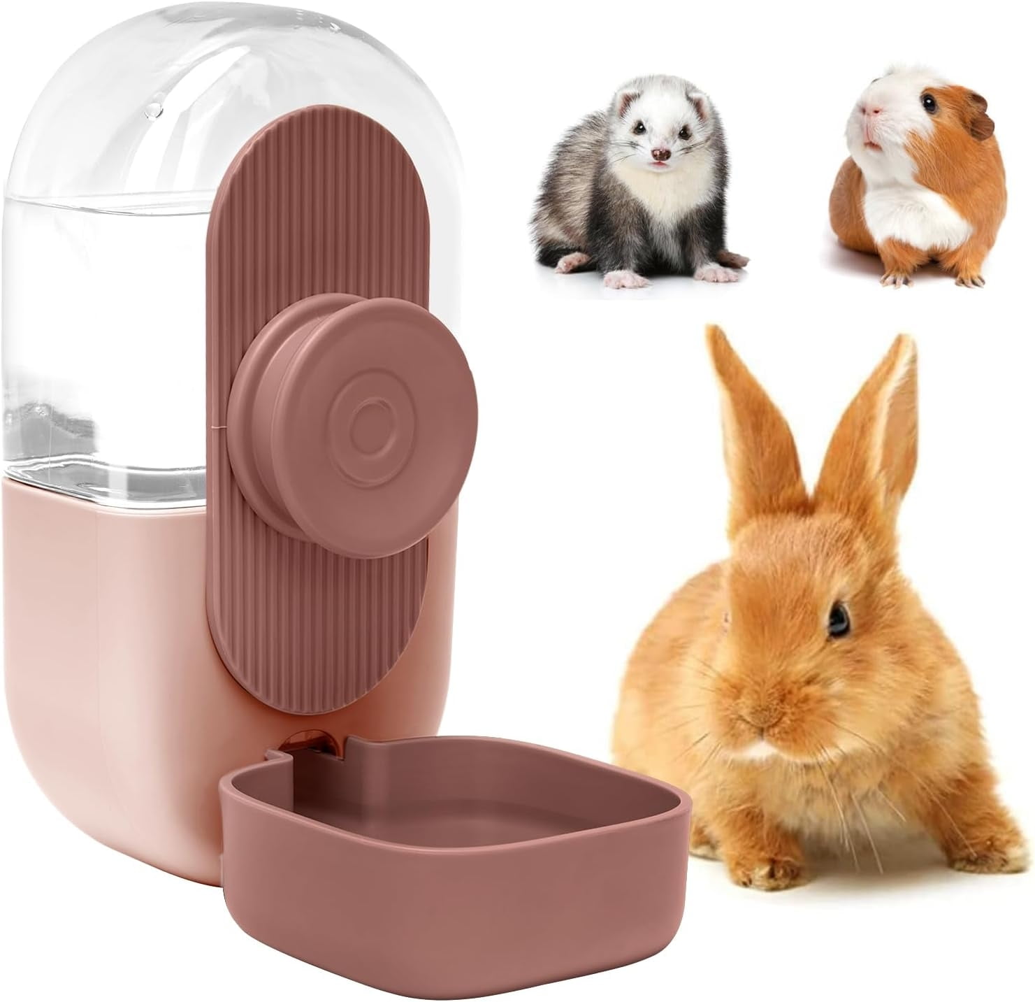 Hanging Automatic Rabbit Water Bottle, Cage Gravity Water Dispenser ...