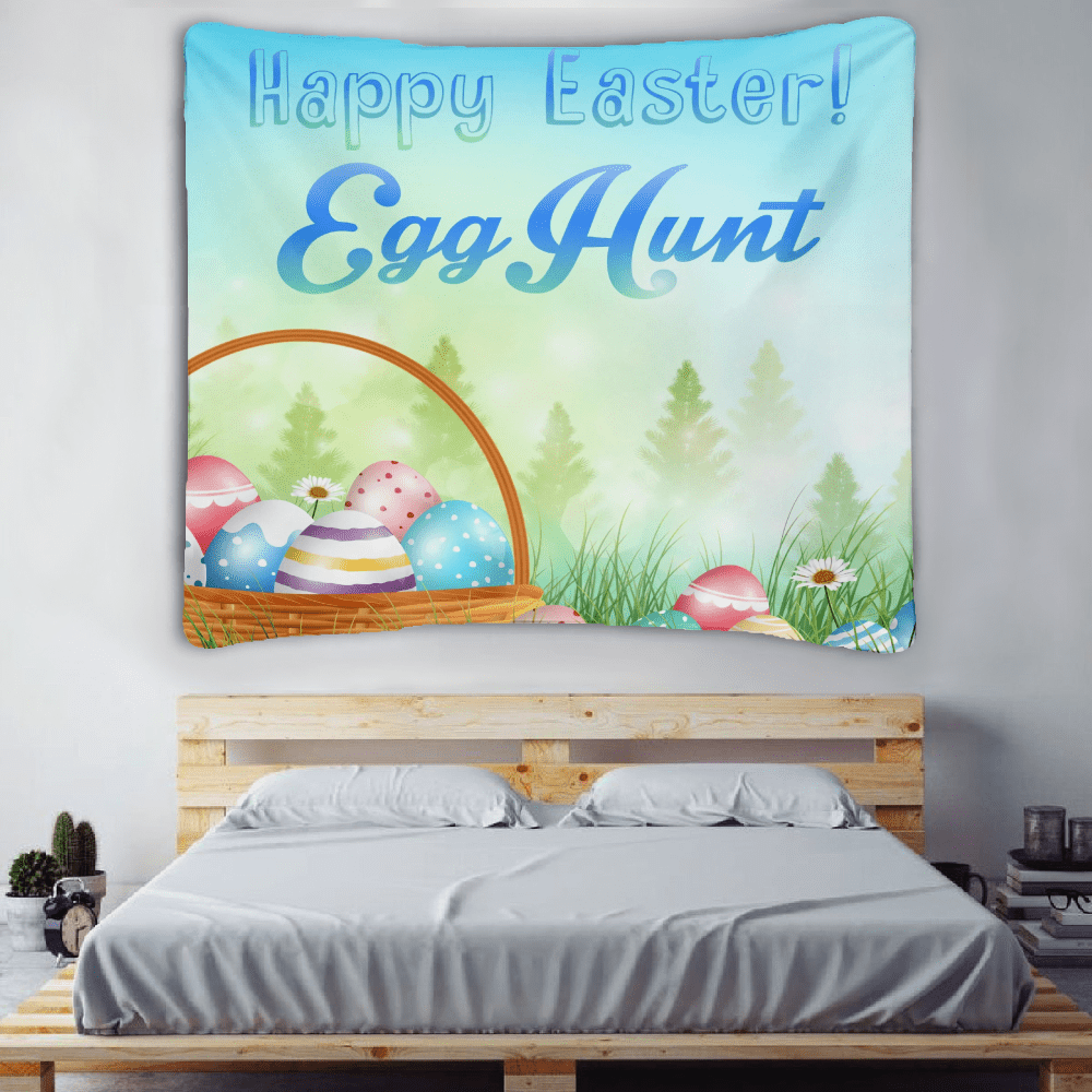 Hanging Background Easter Modern Colorful Attractive Design Backdrop ...