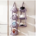 Hanging Ball Storage Organizer, Vertical Multi-Pocket Sports Equipment ...