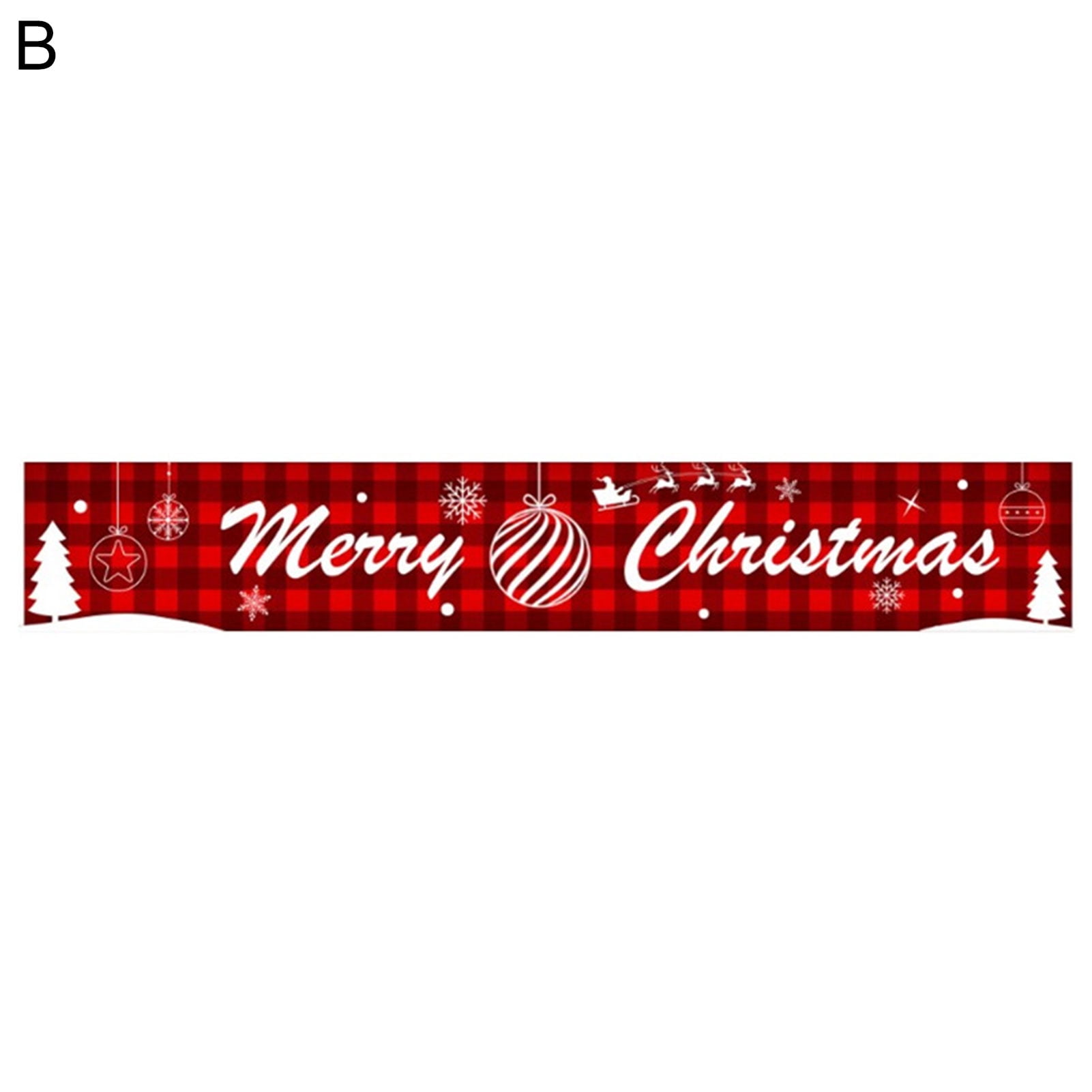 Hanging Banner Party Decor Christmas Santa Claus Letter Porch Door ...