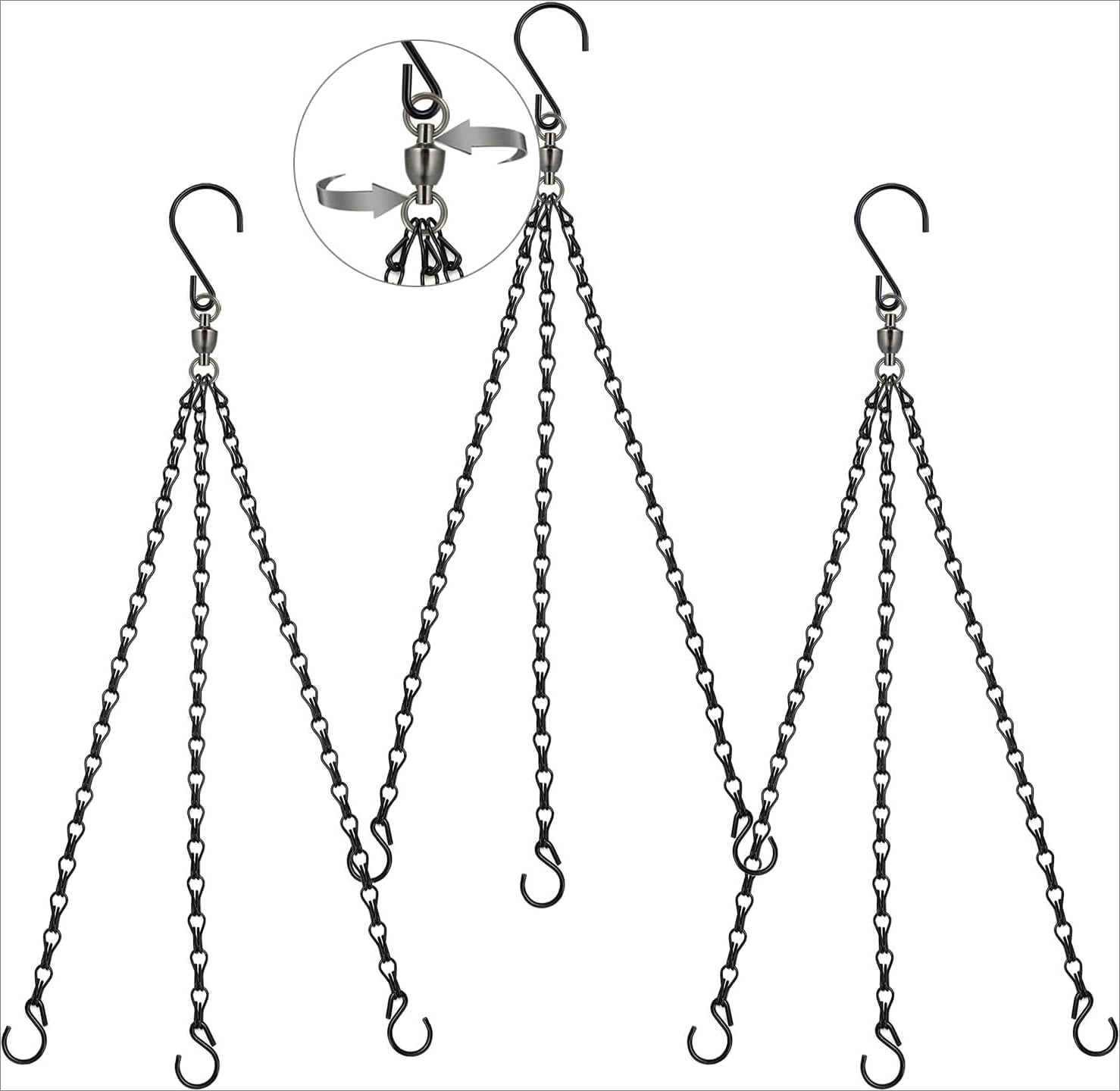 Hanging Baskets Chains Leads Hanging Chains Flower Pot Hanger Replacement Plant Hangers for ...