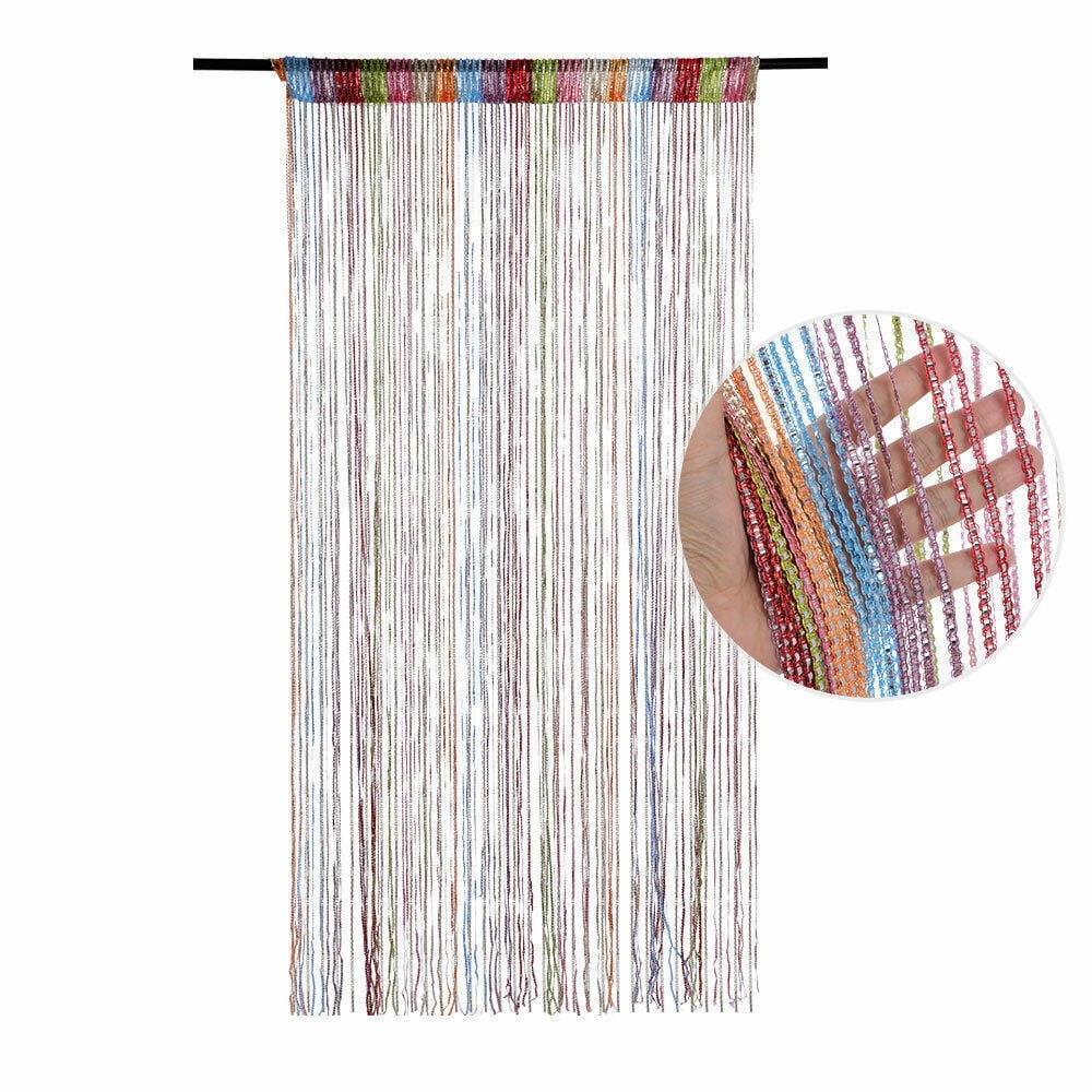 Hanging Beaded Curtains String Curtain Panels Door Fly Screen Room ...