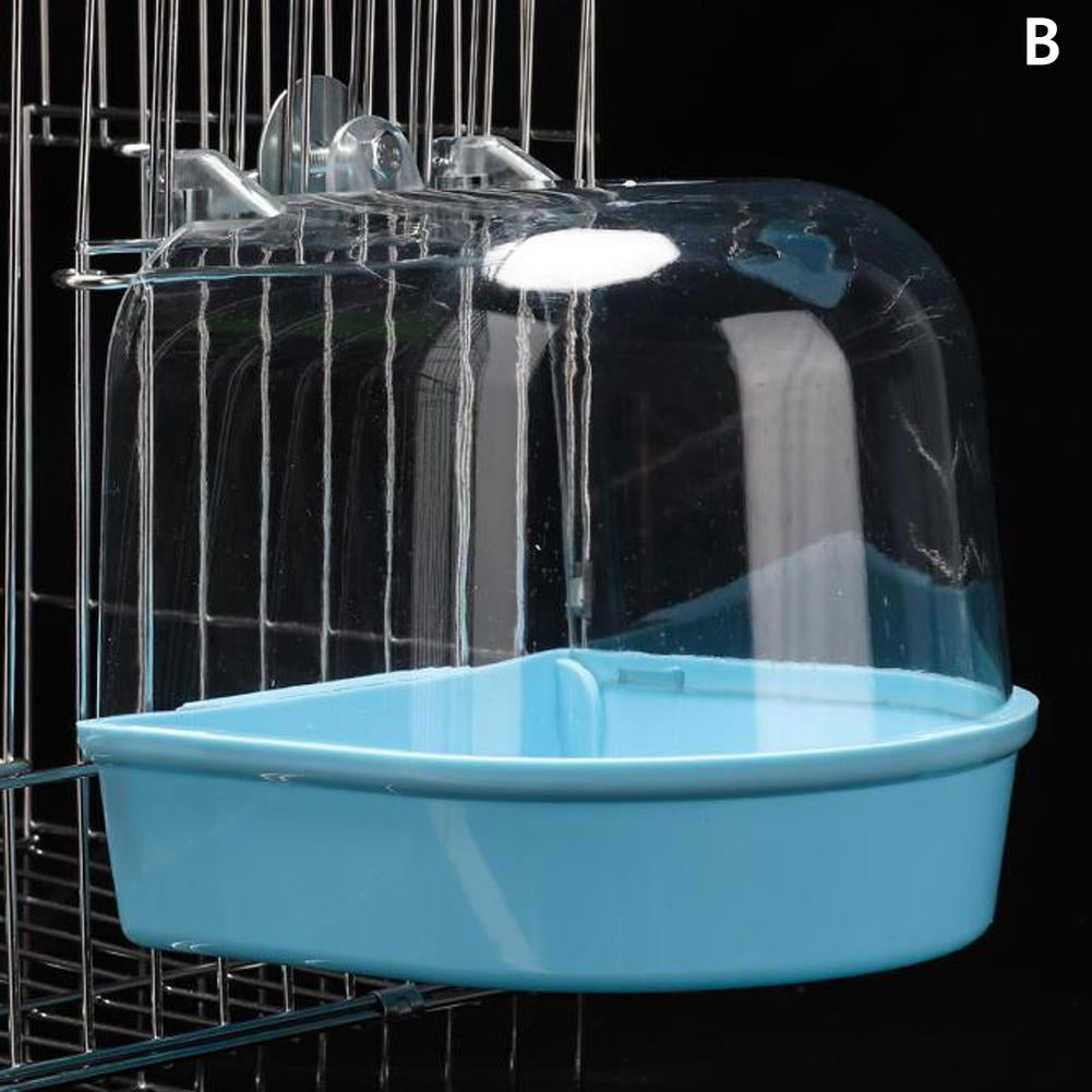 Hanging Bird Bath Cube Parrots Bathtub Bath Shower Box Cage Accessory ...