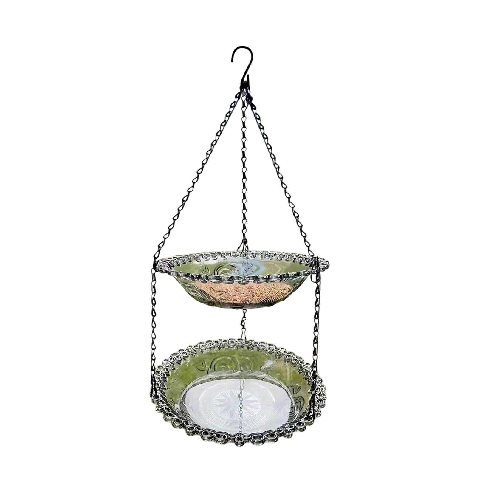 Hanging Bird Bath Hanging Bird-Feeder - Plastic Bird Bath Tray Wildlife ...