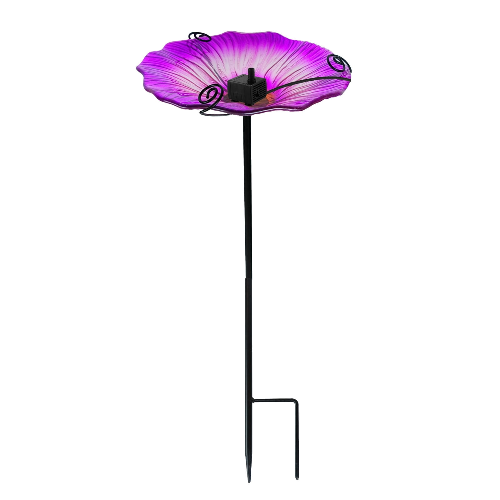 Hanging Bird Bath With Solar Functional Bird Bath Bubbler Birdbath ...