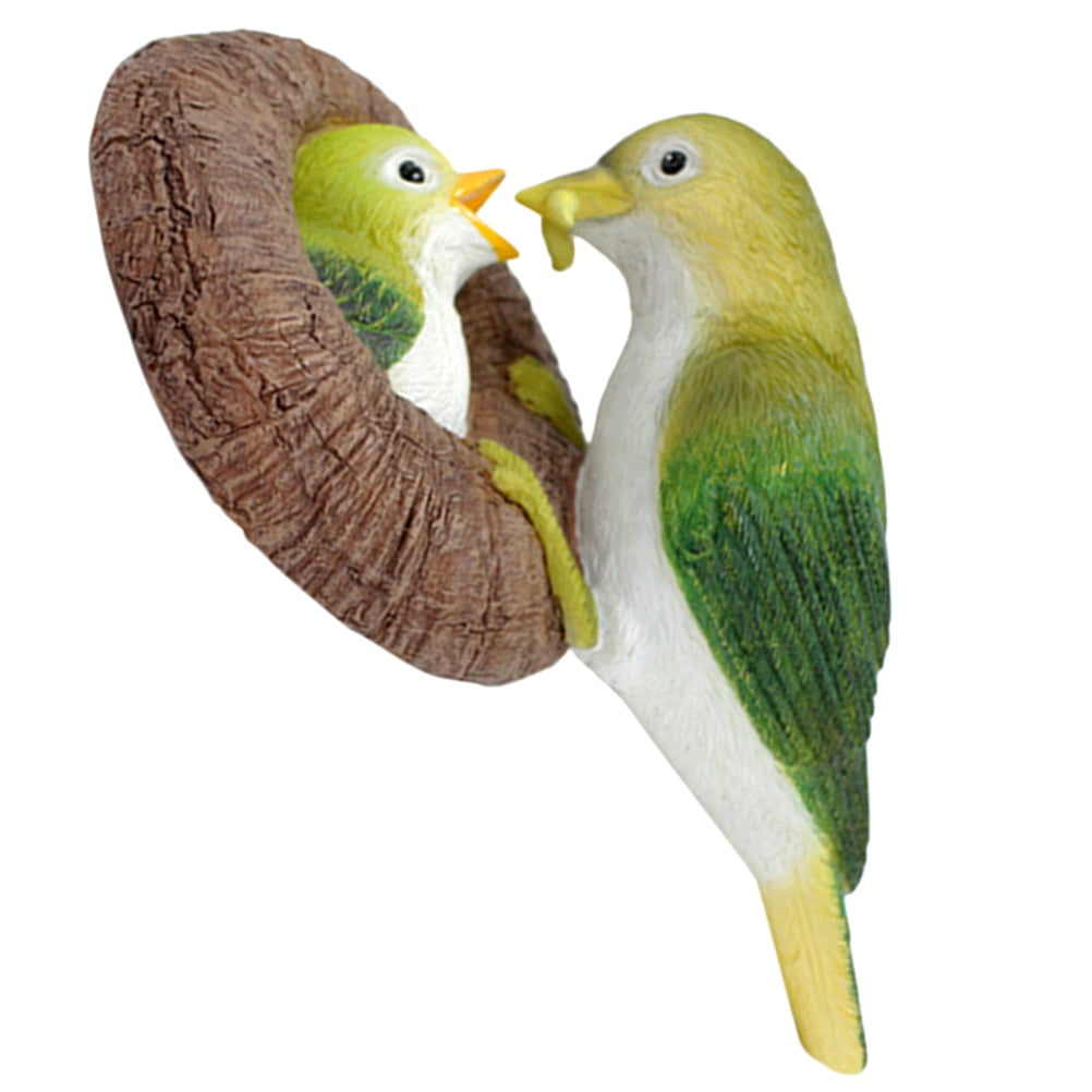 Hanging Bird Pendant Resin Feed Bird Statue Adorable Animal Figure ...