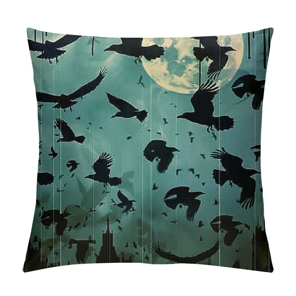 Hanging Black Crows Halloween Decoration Outside Halloween Decorations ...