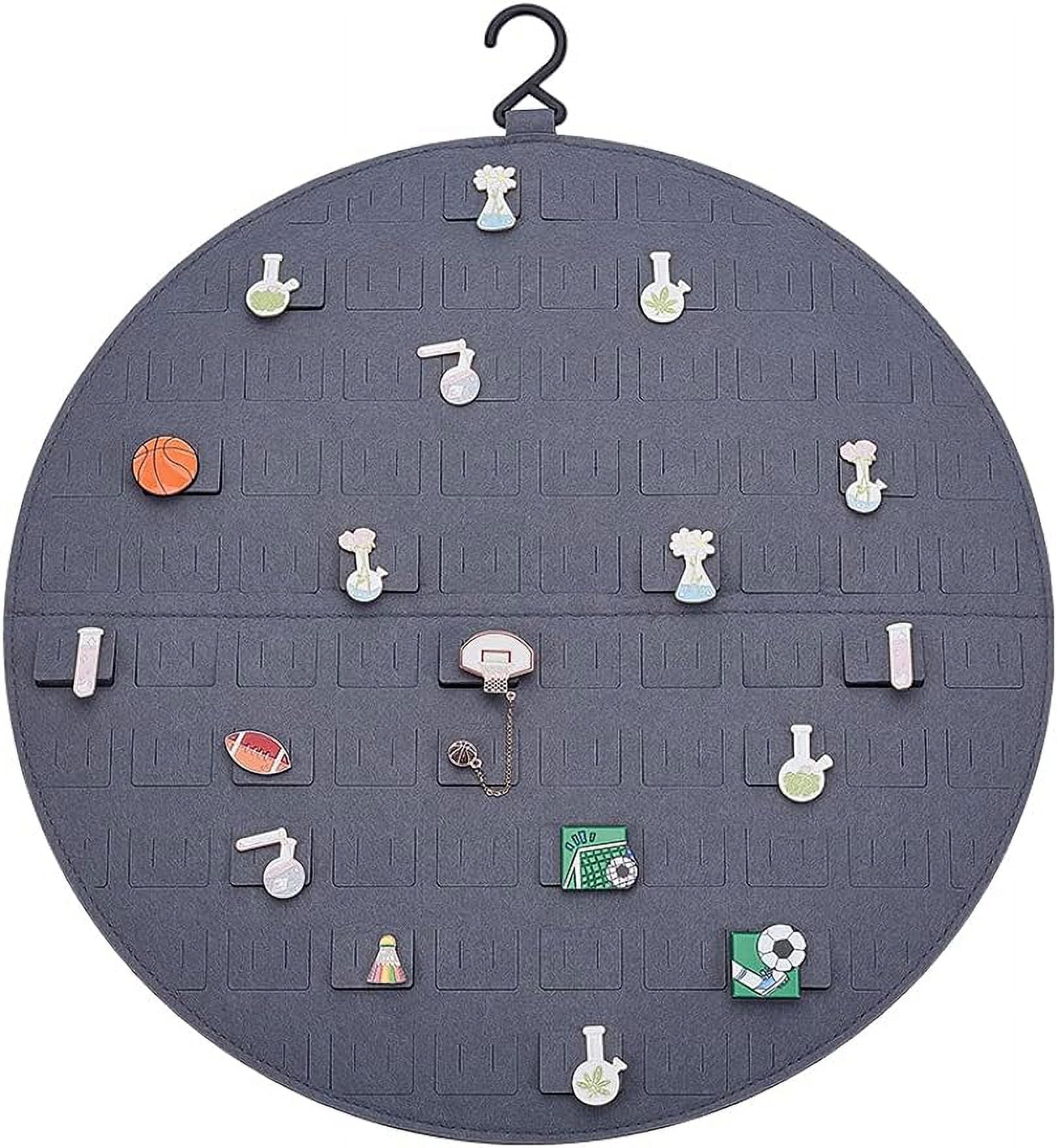 Hanging Brooch Pin Display Holder Round with Plastic Hooks Display Pins ...