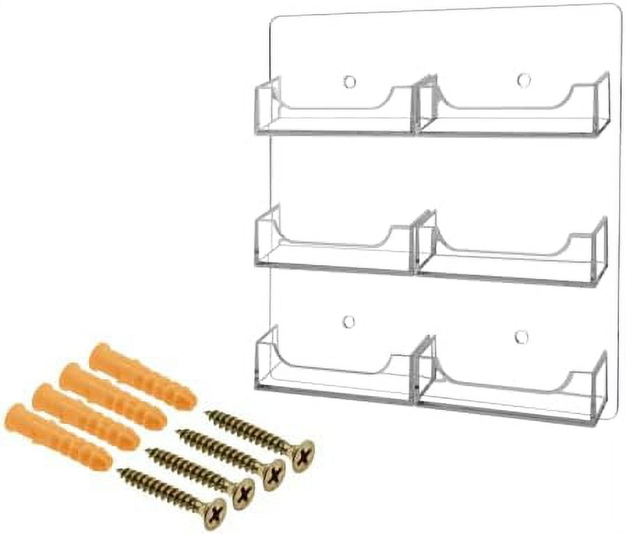 Hanging Business Card Holder Rack With Hardware Wall Mountable Durable ...