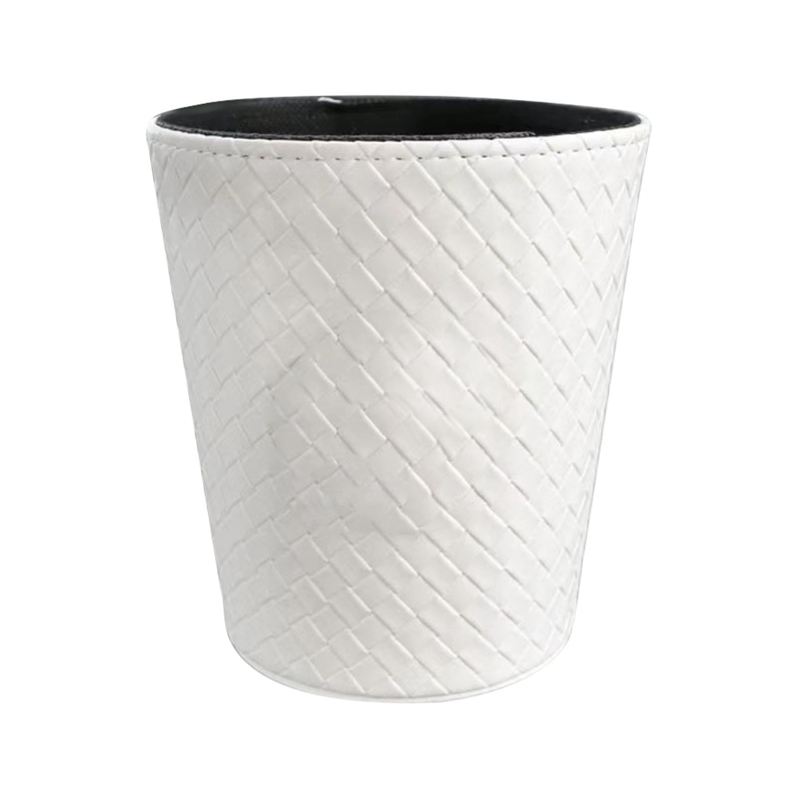 Hanging Car Trash Can Trash Bin Waterproof PU Leather Interior ...