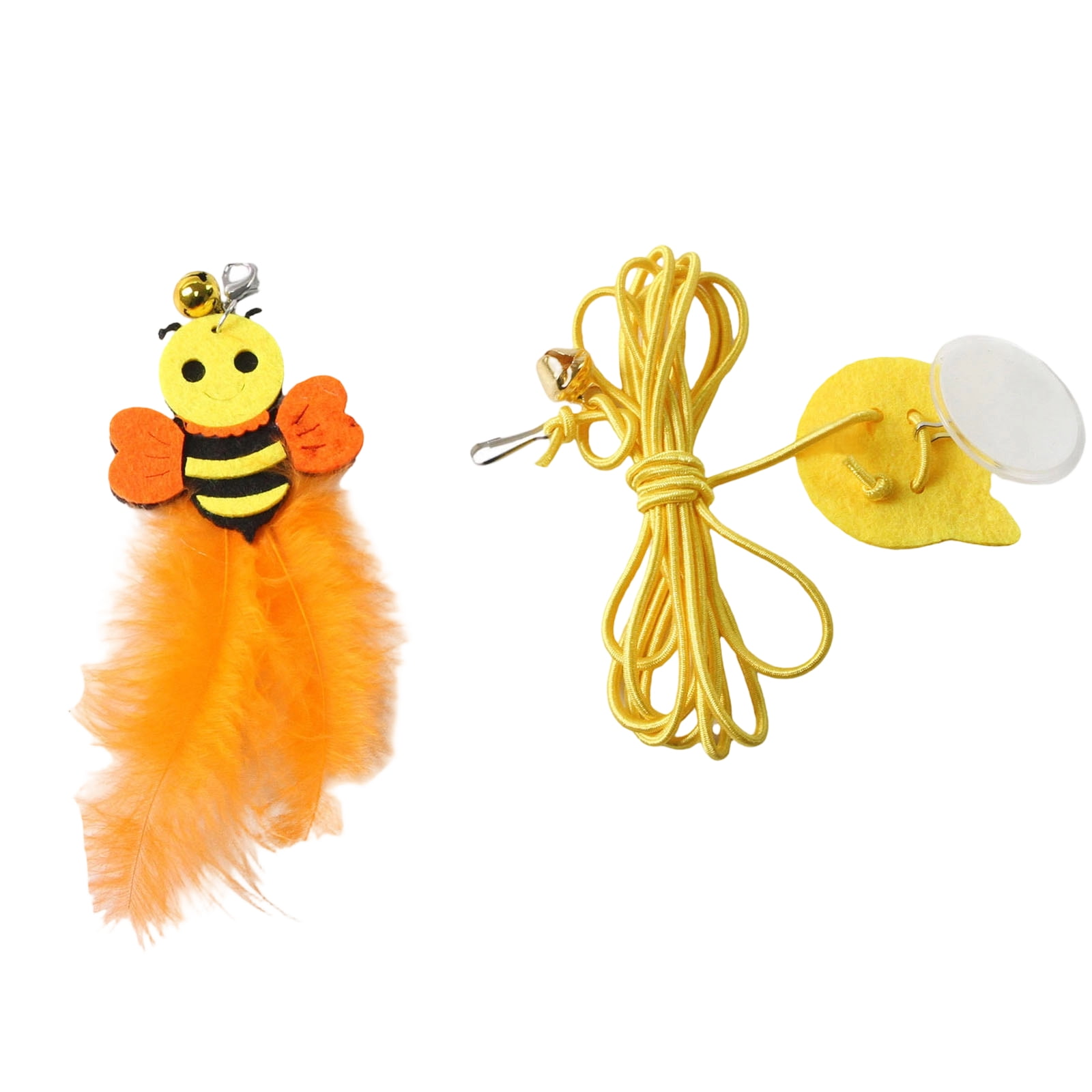 Hanging Cat Toy for Doorway, Interactive Bouncing Teaser with Elastic ...