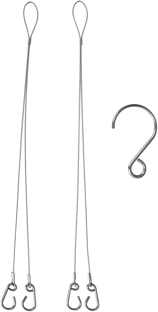 Hanging Chain Stainless Steel Wire Rope Hanging Wire with Hook Campfire ...